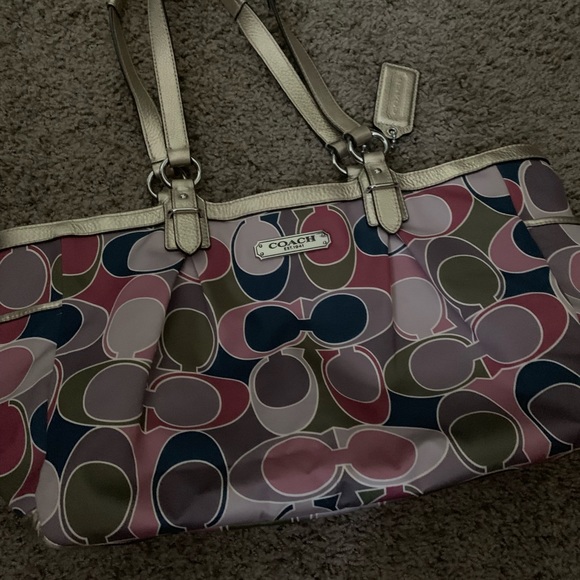 Coach | Bags | Coach Multi Colored Logo Bag | Poshmark